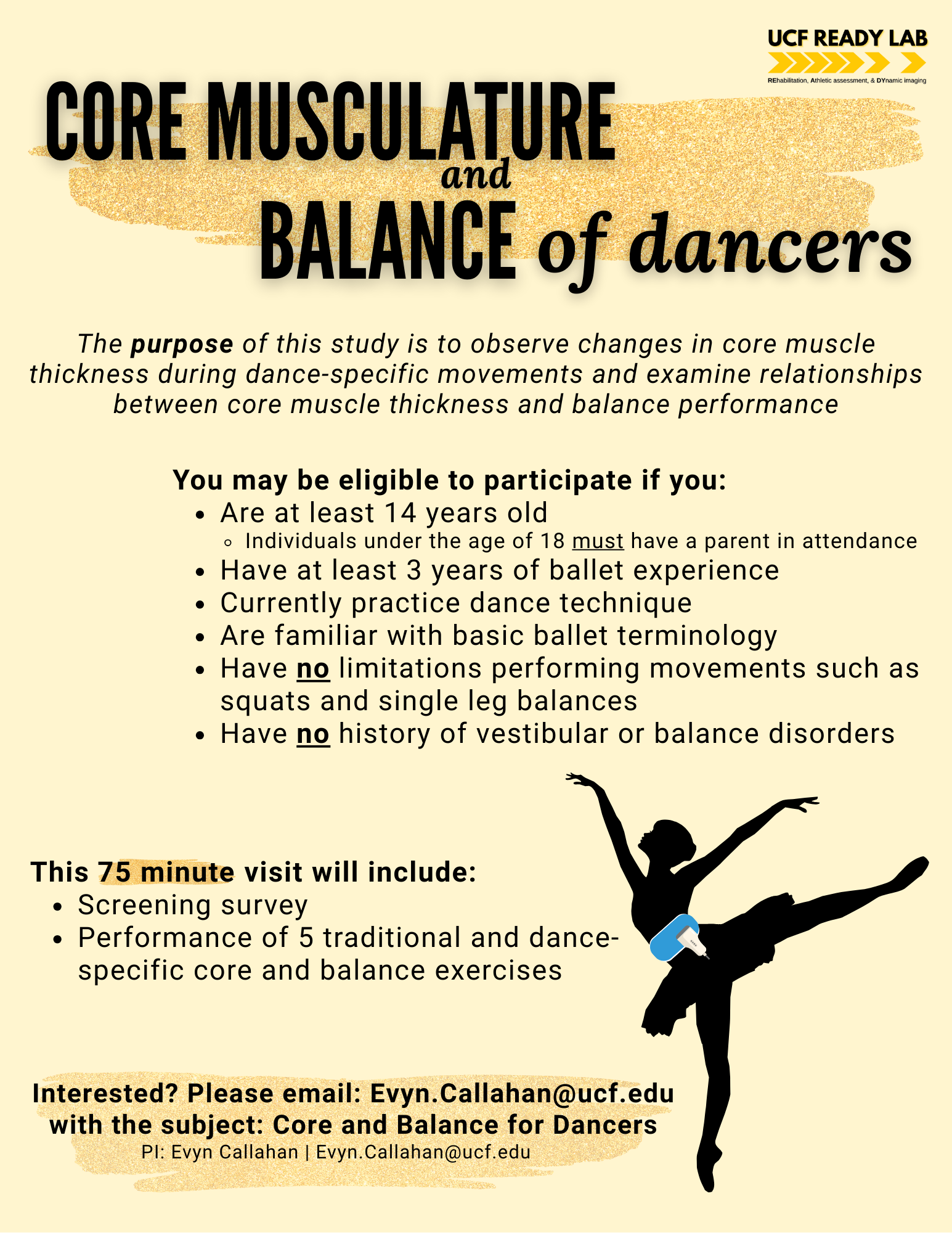 Core Musculature and Balance of Dancers - College of Health Professions ...